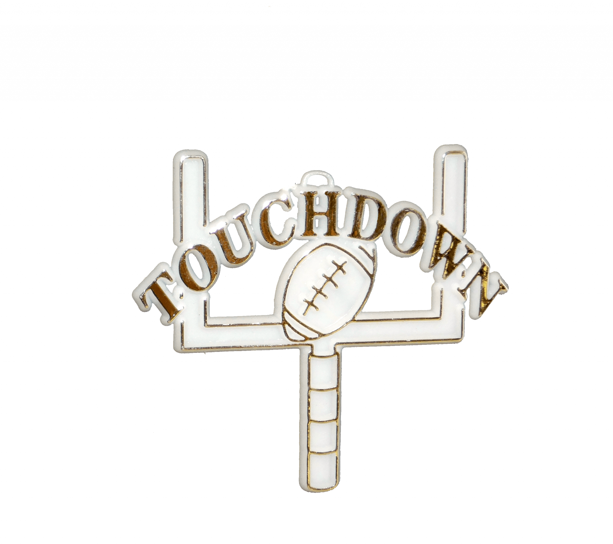 "Touchdown" goal post 12 pc/pkg - gold or silver - The Ribbon Source